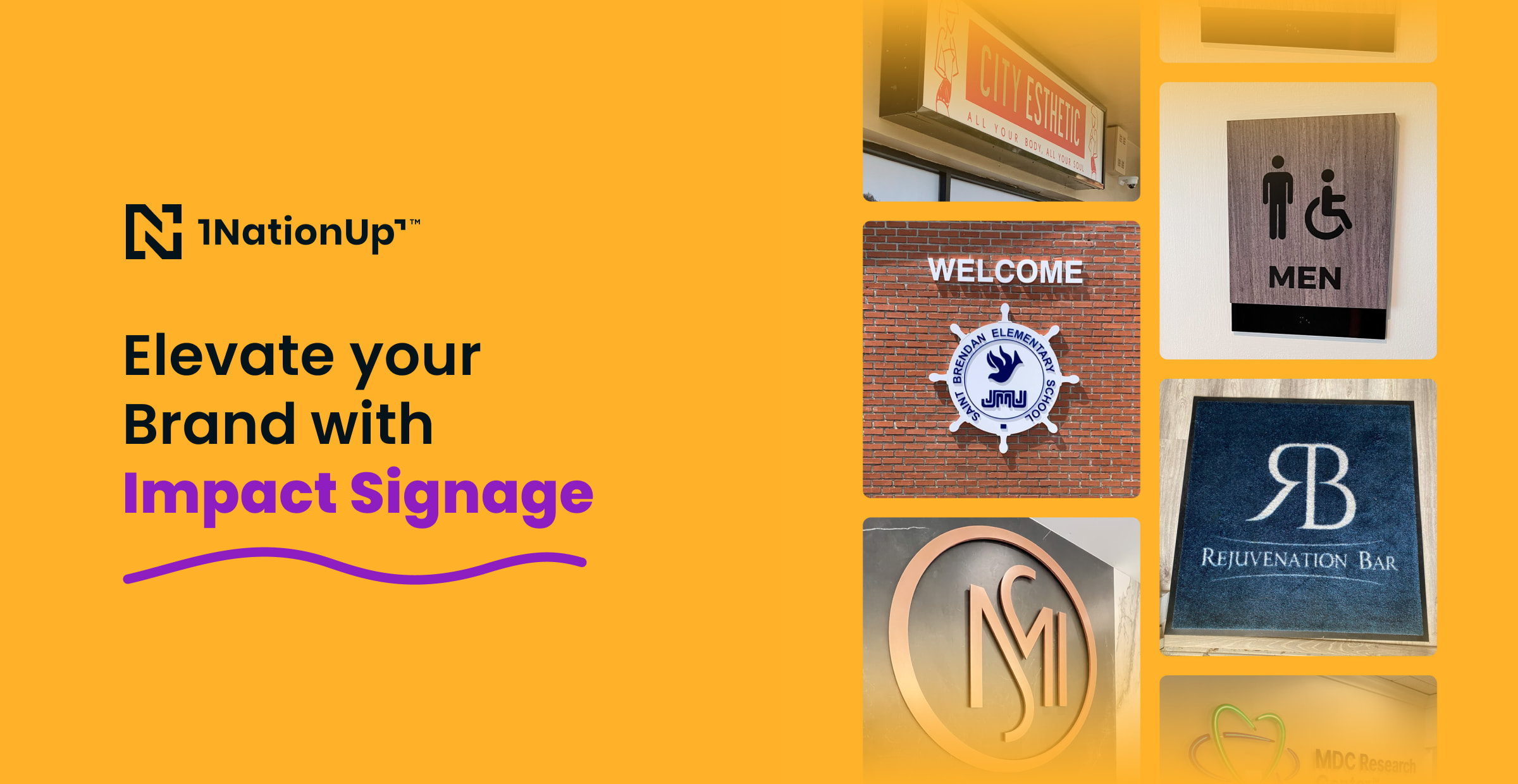 Elevate your Brand with Impact Signage - 1NationUp